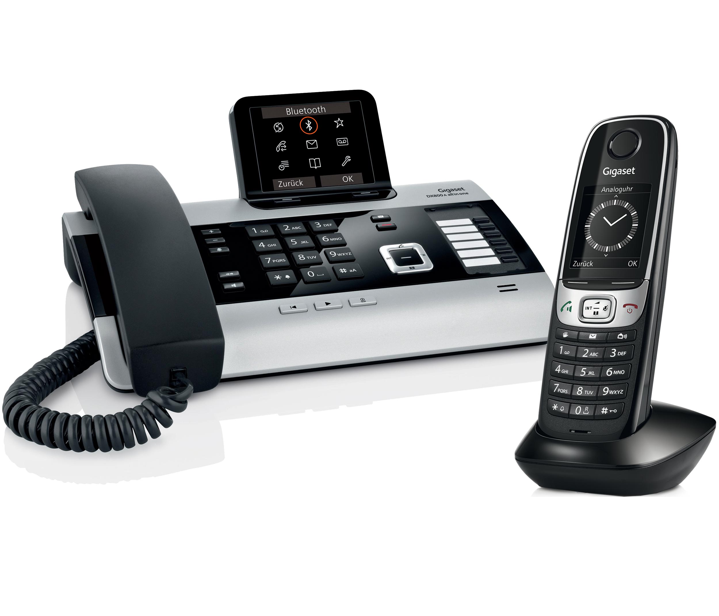 Gigaset DX800A Duo mit C620H Telefon für VOIP & ISDN